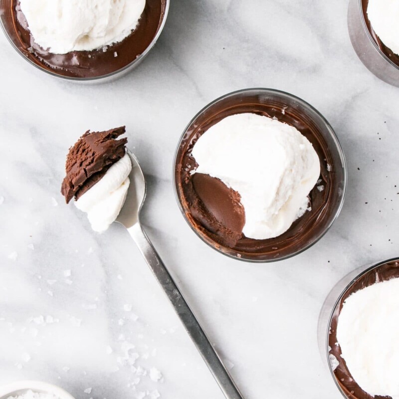 Vanilla and Earl Grey Chocolate Pudding with Sea Salt - My Kitchen Love