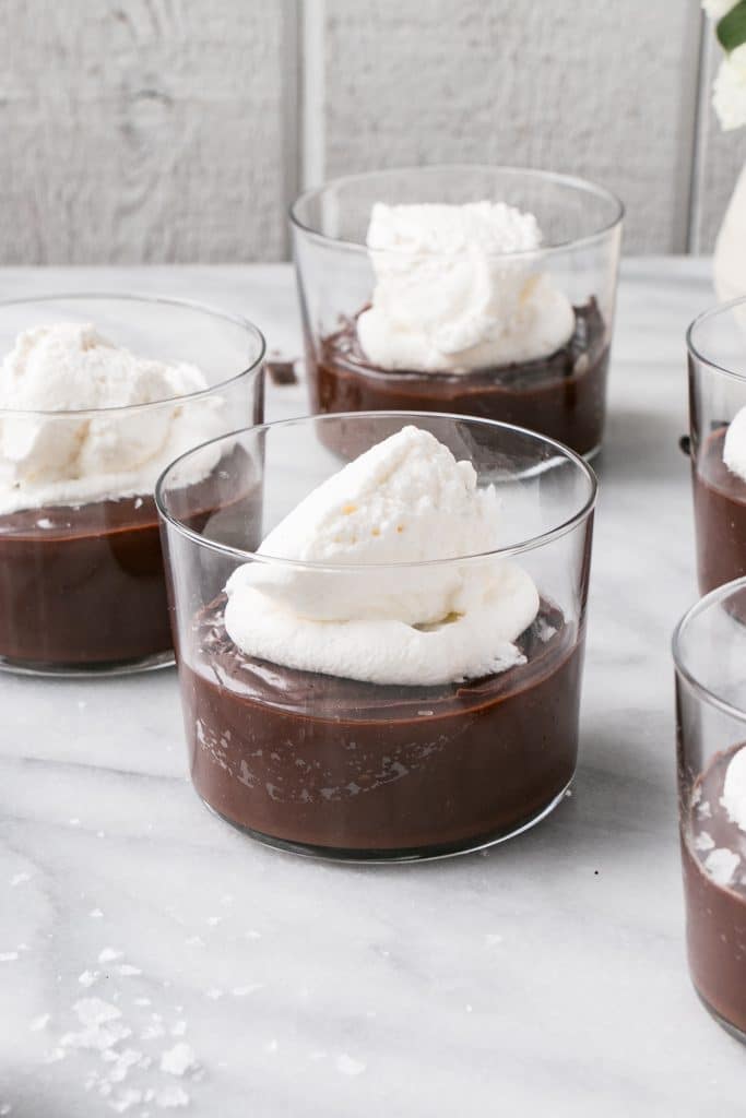 Vanilla and Earl Grey Chocolate Pudding with Sea Salt - My Kitchen Love