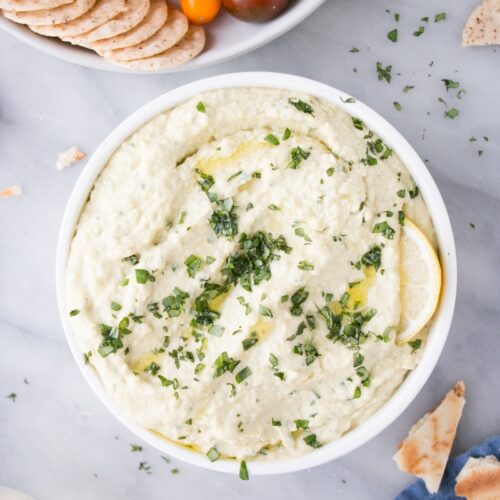 The BEST Hummus Recipe with Lemon Basil - My Kitchen Love