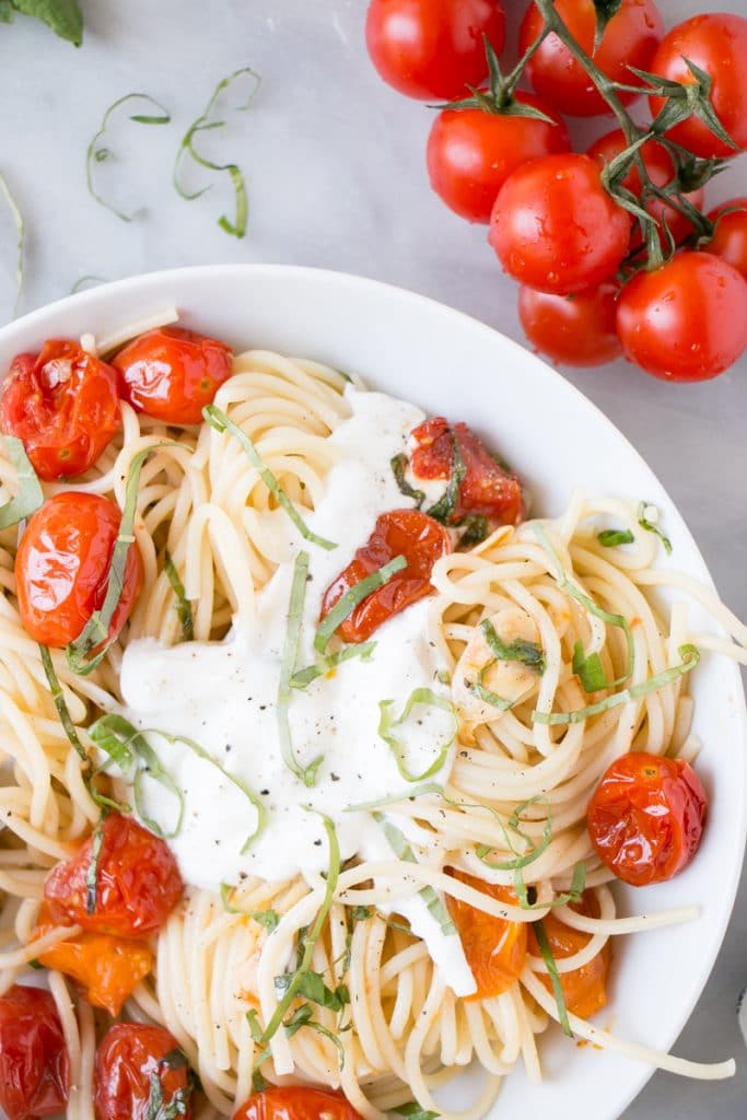 Summer Tomato Basil Pasta Recipe - My Kitchen Love