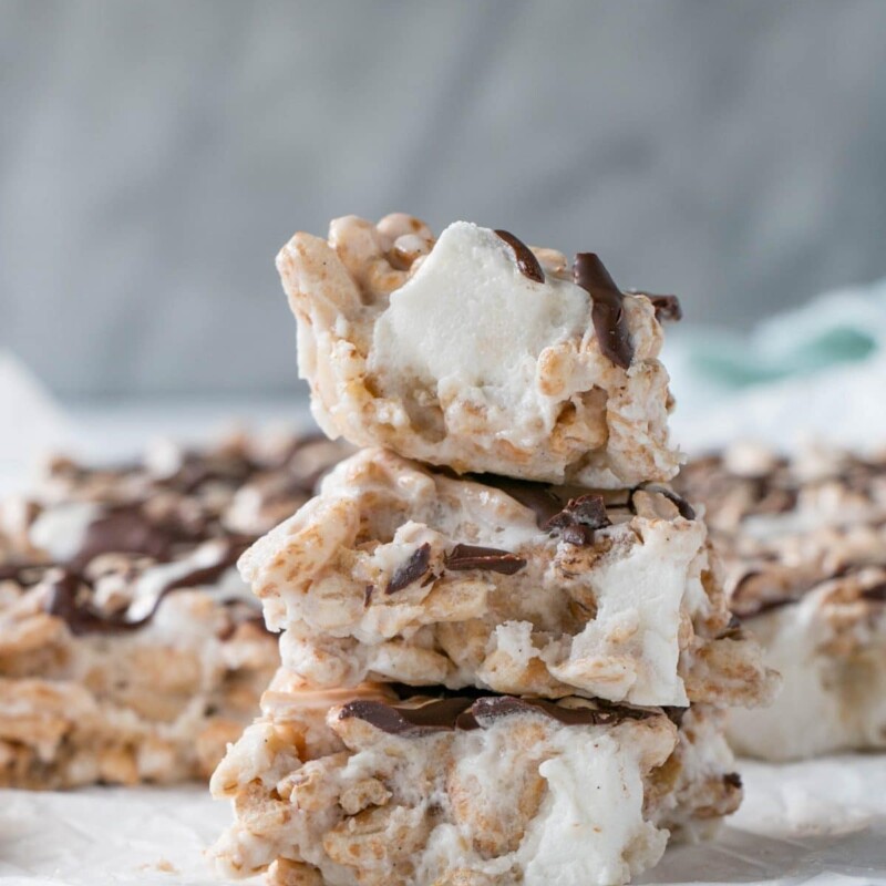 Butterscotch Peanut Butter Marshmallow Confetti Squares - My Kitchen Love