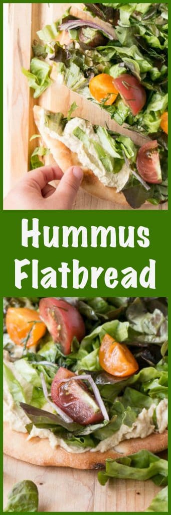 Hummus Flatbread - My Kitchen Love