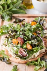 Hummus Flatbread - My Kitchen Love