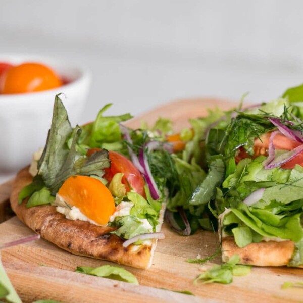 Hummus Flatbread - My Kitchen Love