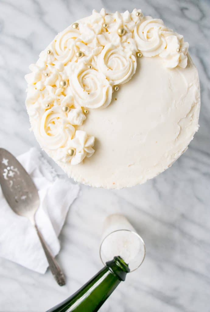 Vanilla Bean Champagne Cake - My Kitchen Love