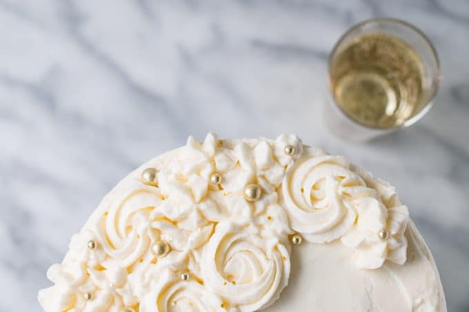 Vanilla Bean Champagne Cake - My Kitchen Love