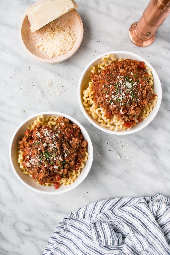 Weeknight Dinner Ragù with Veggies - My Kitchen Love