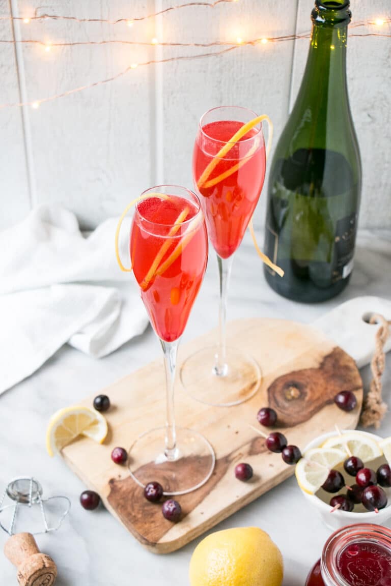 Cranberry French 75 Recipe - My Kitchen Love