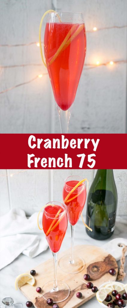 Cranberry French 75 Recipe - My Kitchen Love