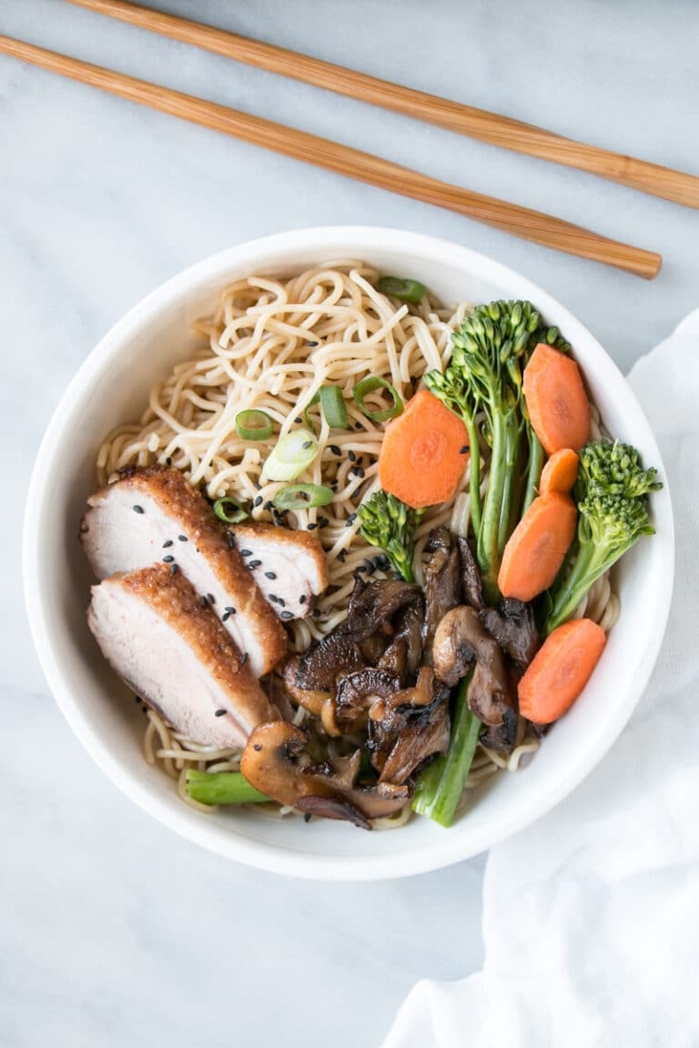 Crispy Sesame Duck Ramen - My Kitchen Love
