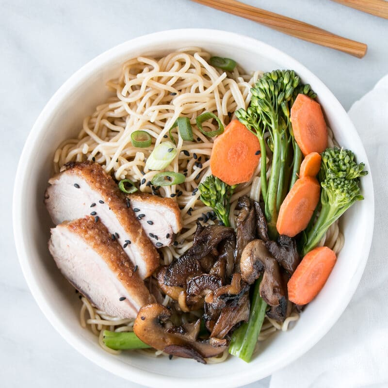 Crispy Sesame Duck Ramen - My Kitchen Love