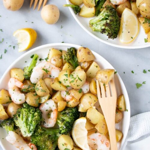 Shrimp and Potatoes Recipe - One Pan - My Kitchen Love